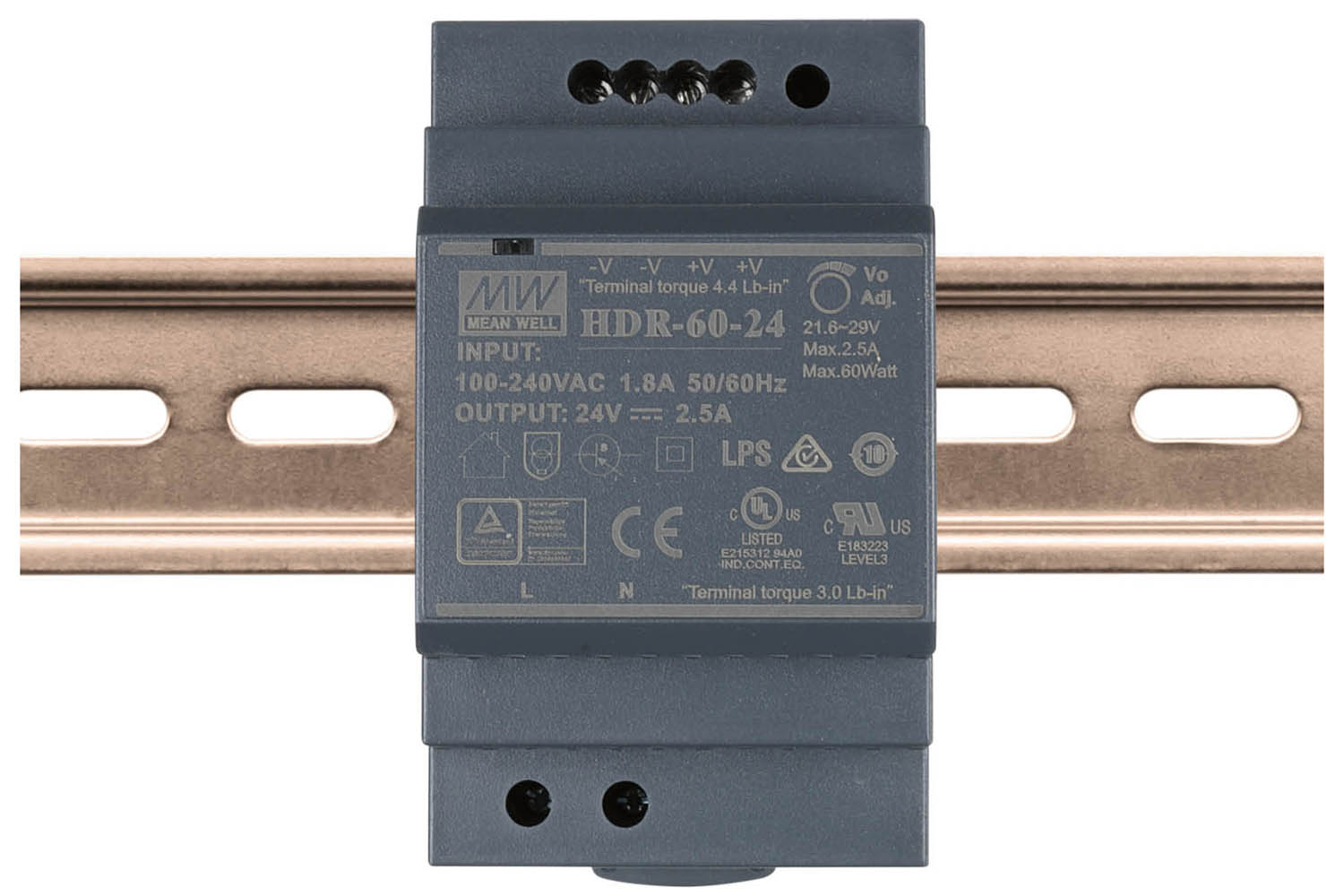 Alimentation rail DIN 24Vdc 60W | Uni-Bright