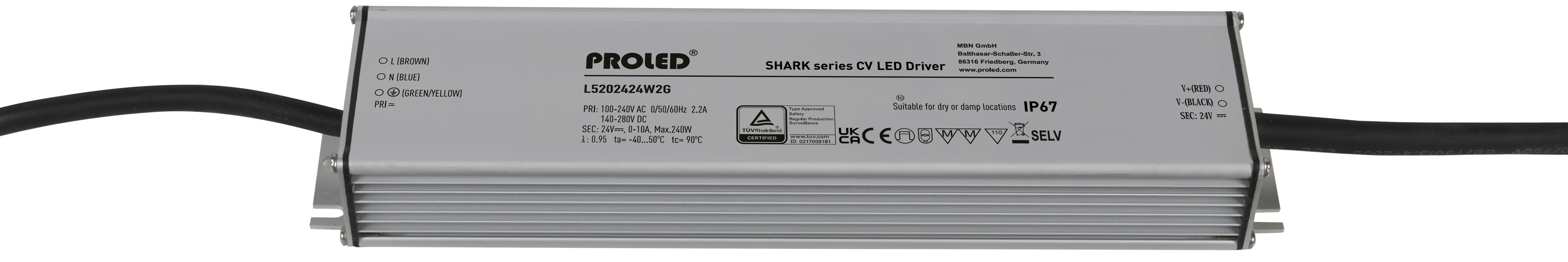 Shark Alimentation 24Vdc - 240W | Uni-Bright